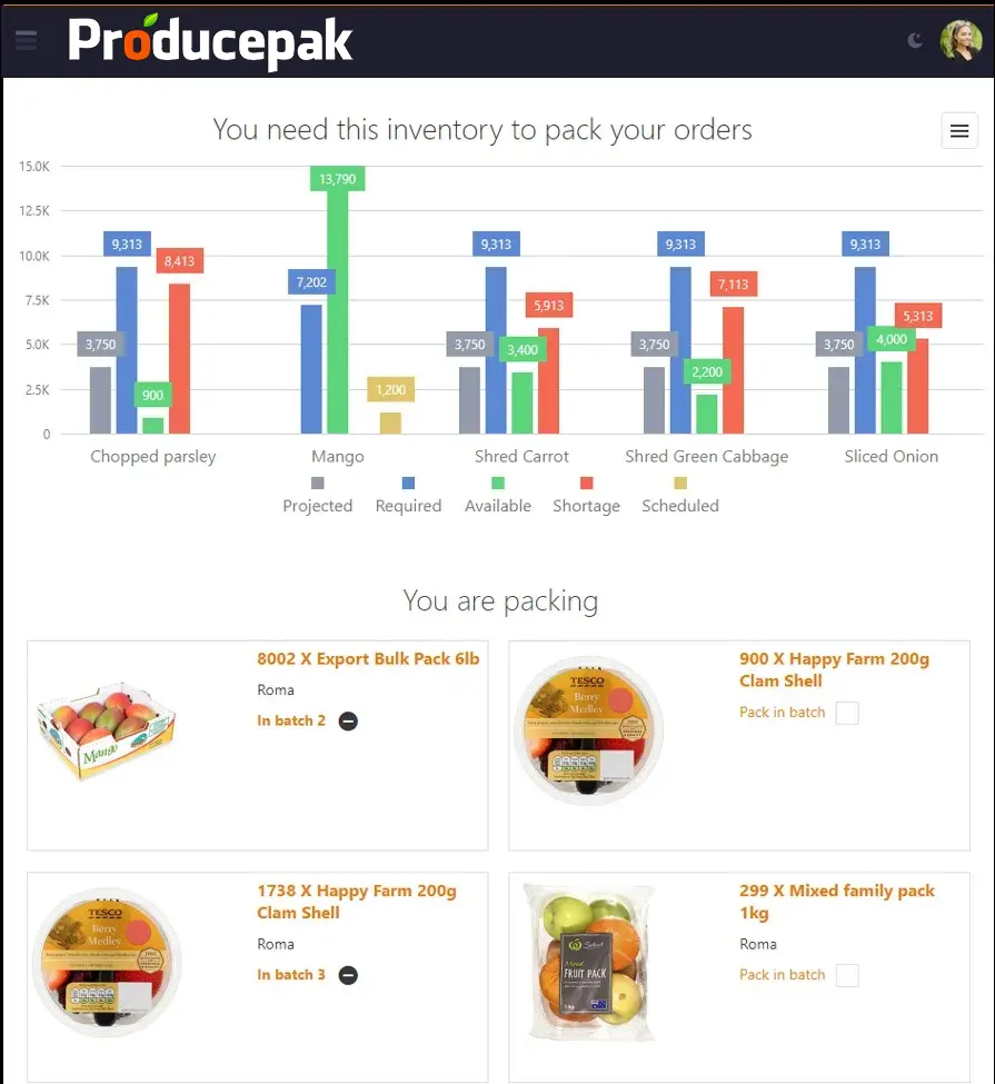 Fresh Produce Software ERP